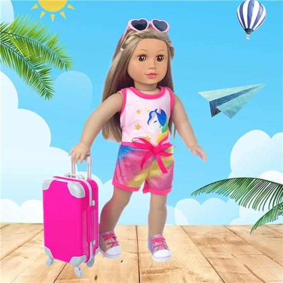 XFEYUE | Toys | Computer Doll Travel Gear Play Set 23 Pcs 8 Inch Doll ...